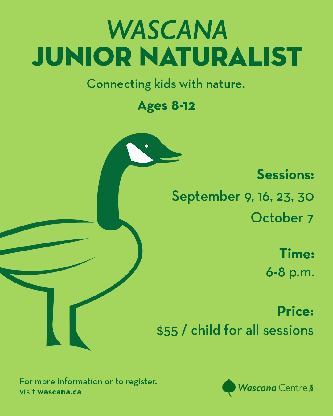 Sign up for Junior Naturalist | Wascana Centre